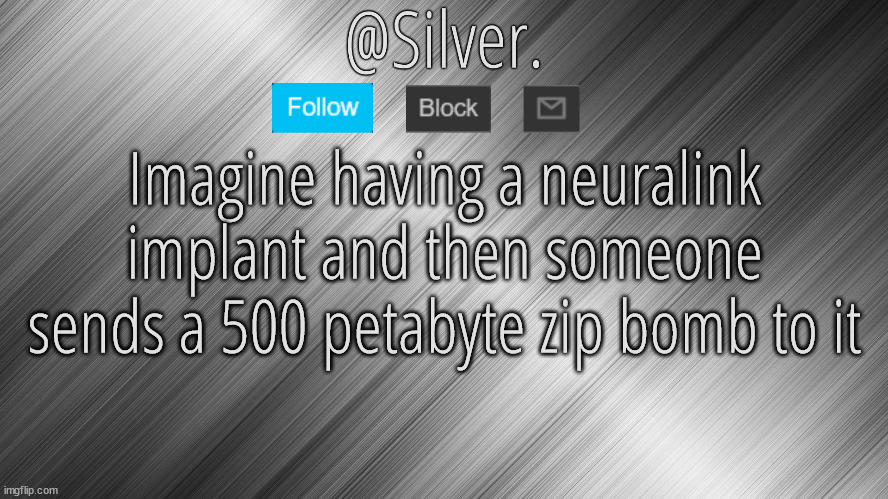 Silver Announcement Template 4.0 - Imgflip