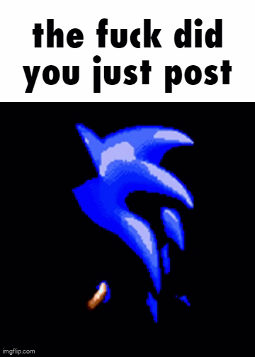 Sonic Slowly Turning Towards Screen - Imgflip