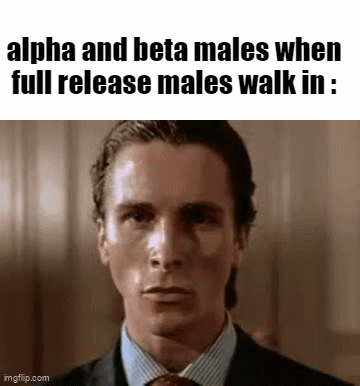 Patrick Bateman stares - Imgflip