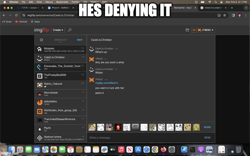 Caleb Denying facts - Imgflip