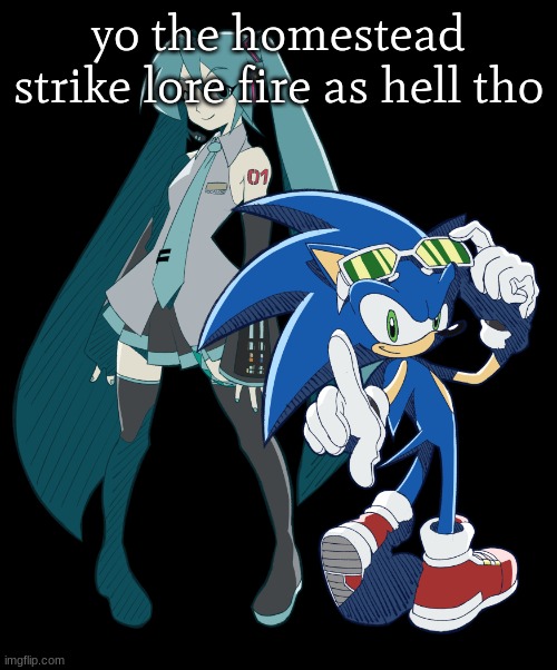 miku and sonic cuz i am fixating - Imgflip