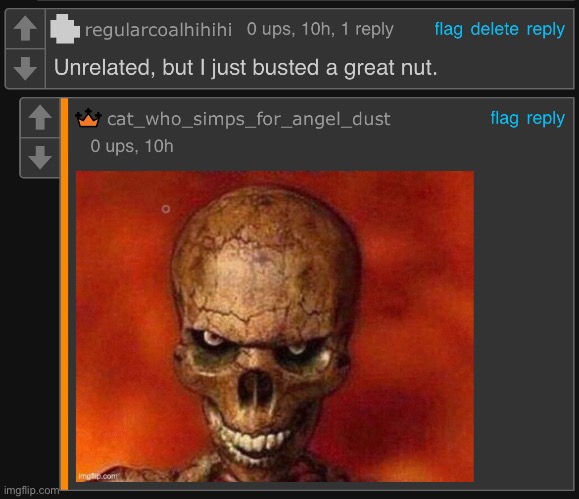 last night I busted amazingly - Imgflip