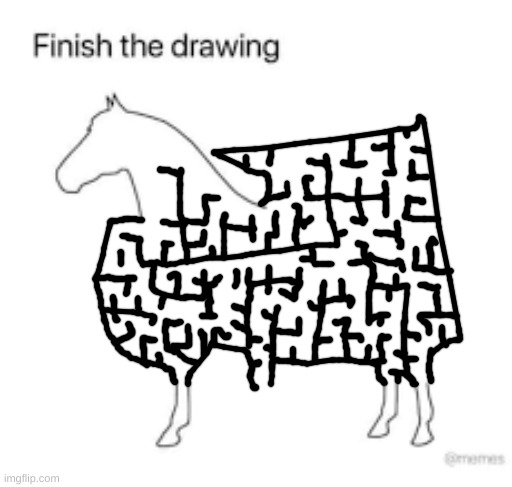 Maze horse - Imgflip
