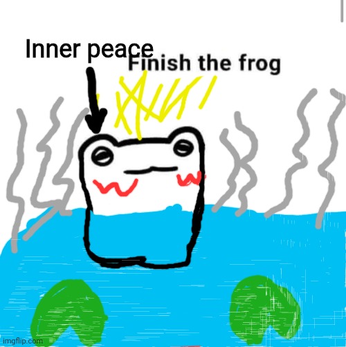 Inner peace frog - Imgflip
