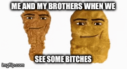 куриная ножка и наггетс поют (chicken leg and nugget singing) - Imgflip