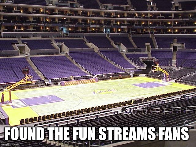 empty stadium - Imgflip