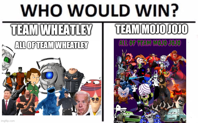 Team Wheatley or Team Mojo Jojo (Who’s the Better Villain Team?) - Imgflip