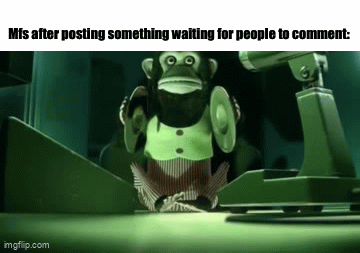 Toy Story 3 monkey waiting - Imgflip