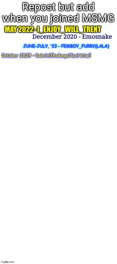 i dont remember what month exactly but ik its one of the 2 months - Imgflip