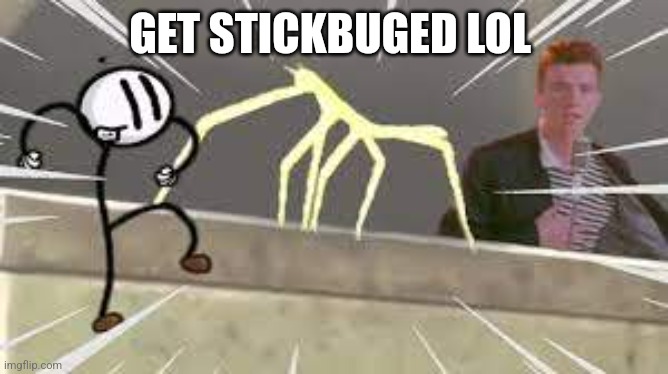 rick roll distraction stick bug - Imgflip