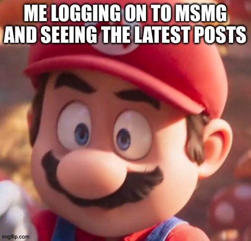 Scared mario - Imgflip