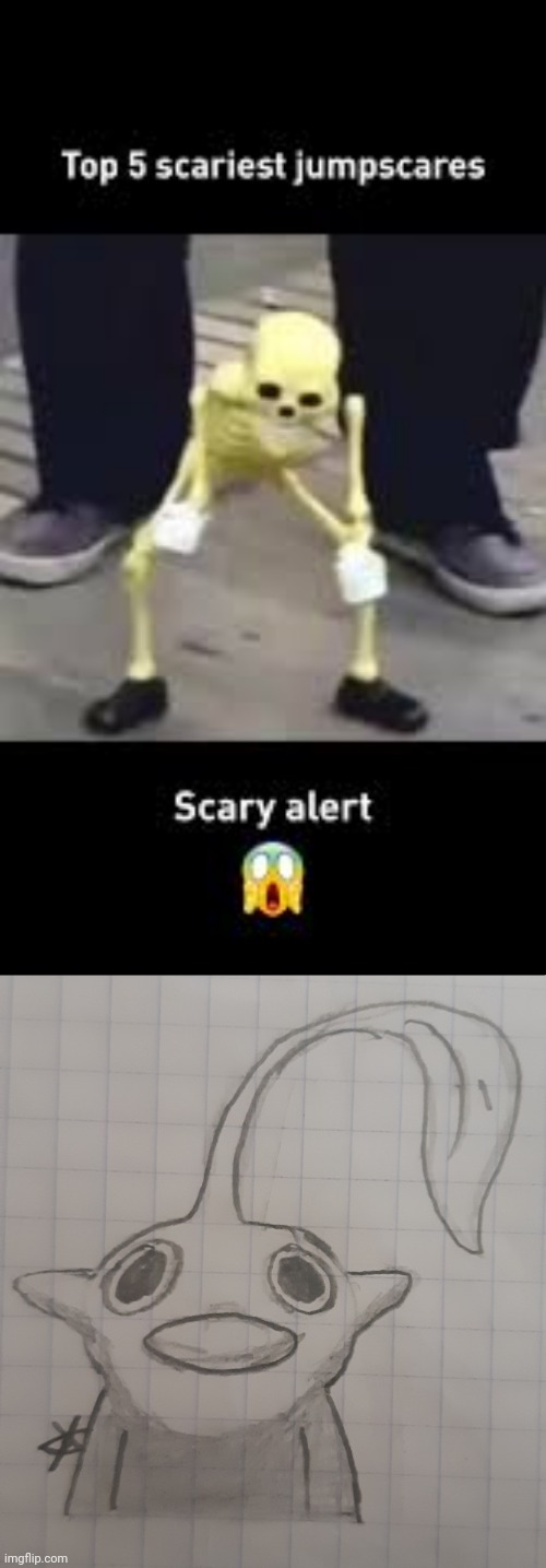 Image tagged in top 5 scariest jumpscares,cursed yellow nootnoot pikmin ...