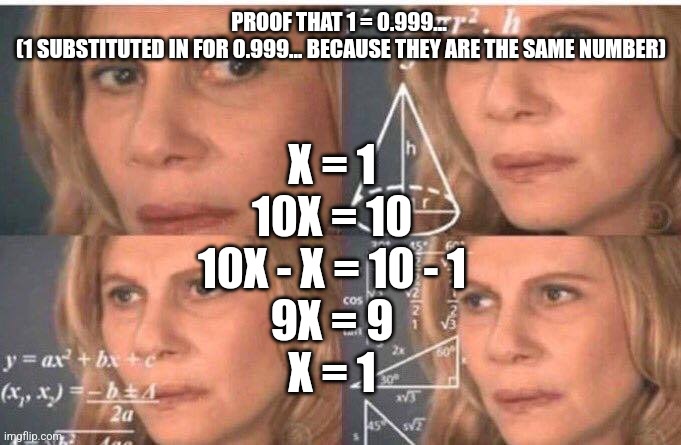 Math lady/Confused lady - Imgflip