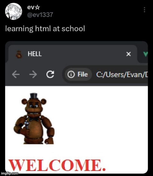 wha tif fyou wented to helz butt fedry fozbart met yo atthe entrnac - Imgflip