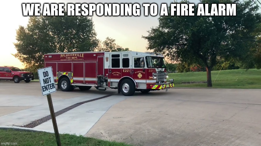fire truck responding - Imgflip
