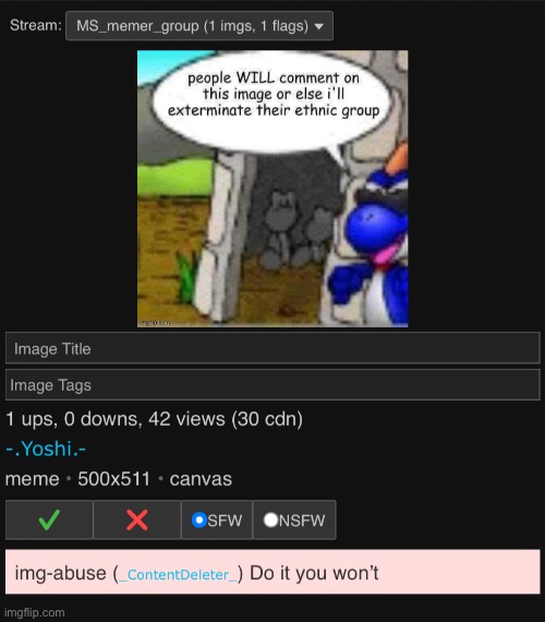 bro thinks he means it - Imgflip