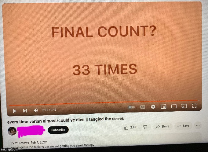 My favorite character almost dies every episode they’re in - Imgflip