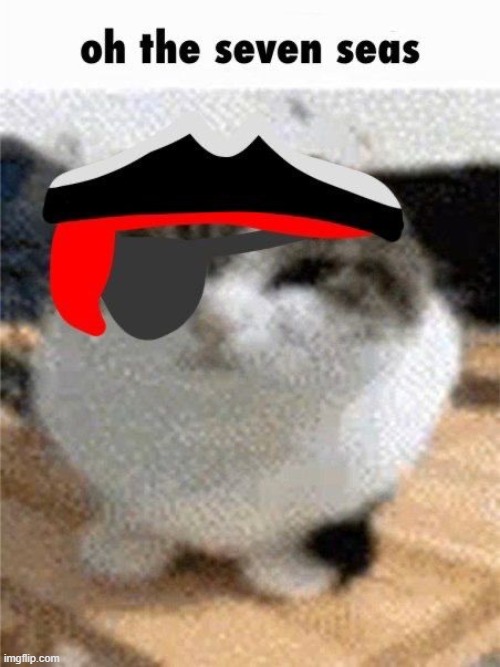 yar har har me mateys, we shall cross the seven seas in search for ...