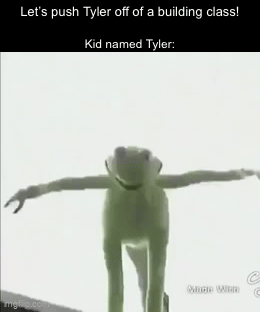 Falling kermit the frog - Imgflip