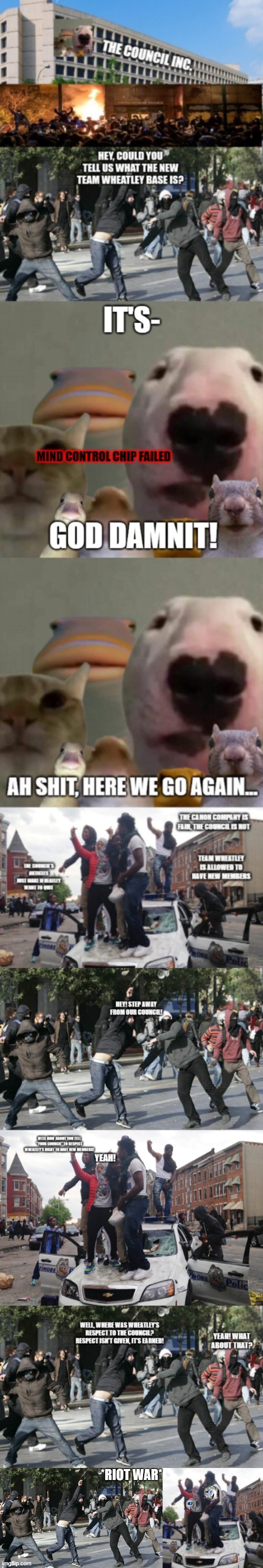 oh... is that the case? Then the original rioters are back - Imgflip