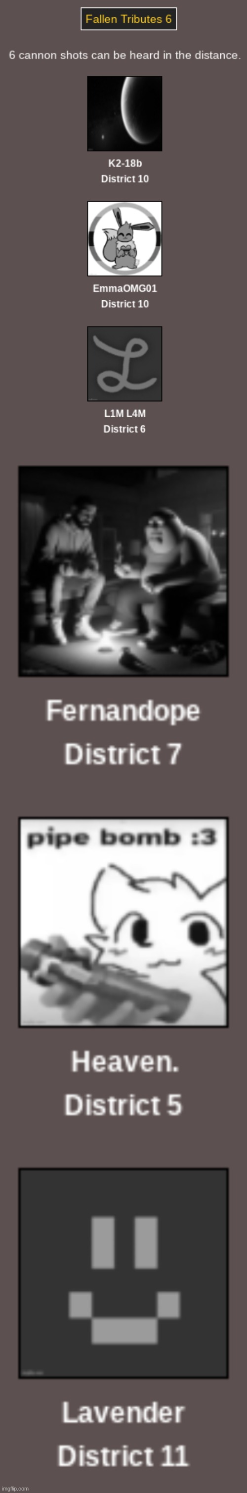 Fallen Tributes 6 - Imgflip