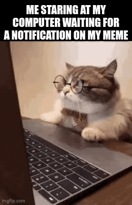 I'm not leaving until I see something - Imgflip