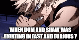 bakugo and deku fighting - Imgflip