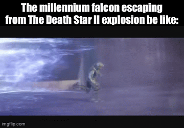 Literally that moment be like: (also rip the TIE fighter that got ...