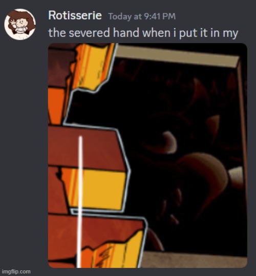 the severed hand - Imgflip