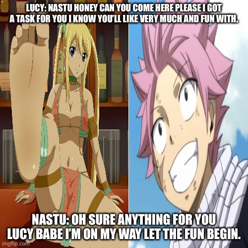 Lucy calls for Nastu and gives him a task - Imgflip