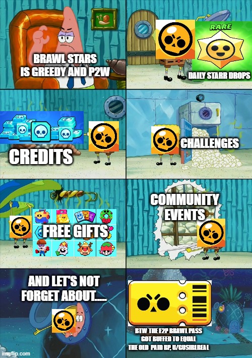 Spongebob shows Patrick Garbage - Imgflip