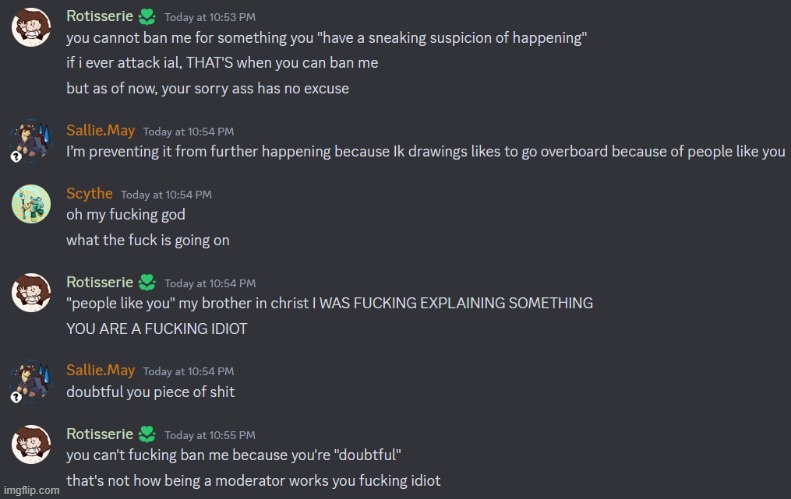 i got timed out lmao - Imgflip