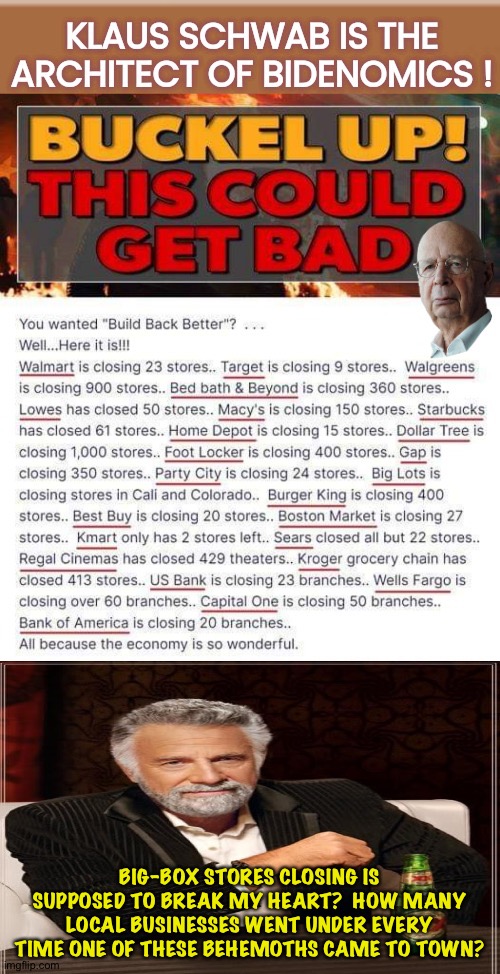 Big-Boxes wreck local businesses. Now they know how it feels. - Imgflip