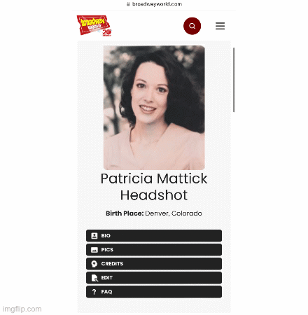 Pattye’s Broadwayworld entry- updated… - Imgflip