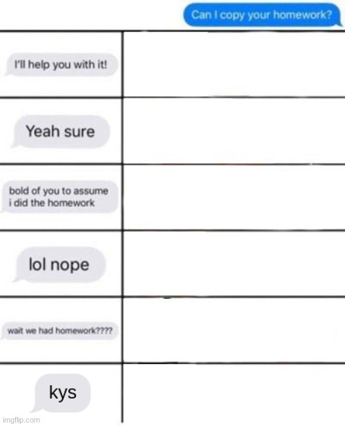 Can i copy your homework - Imgflip