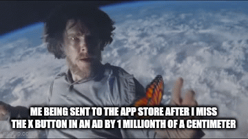 Why do they make the X so dang small? - Imgflip