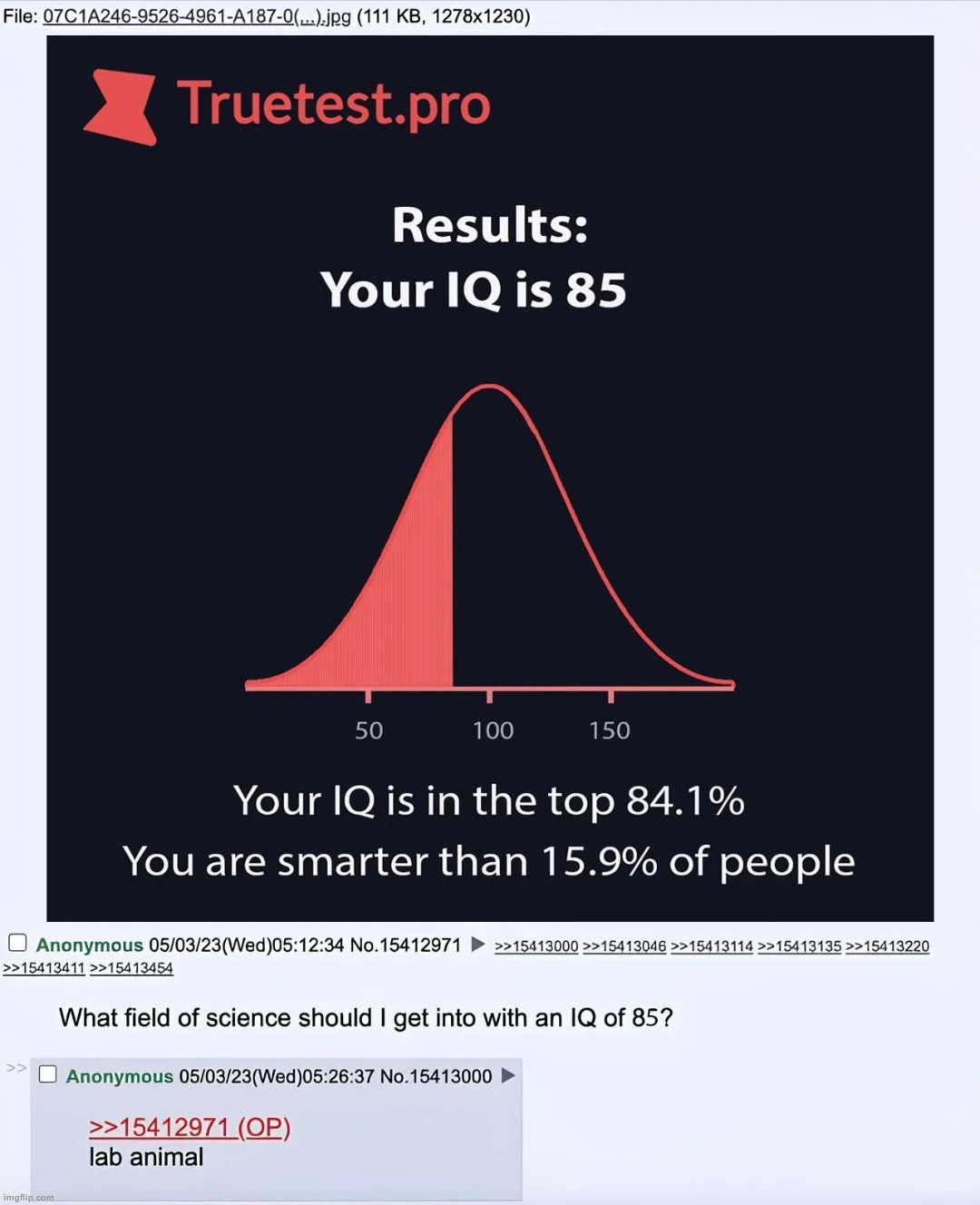I don't know what my exact IQ is right now but I did join mensa once ...