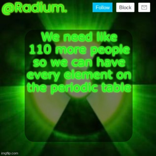 Radium. Template - Imgflip