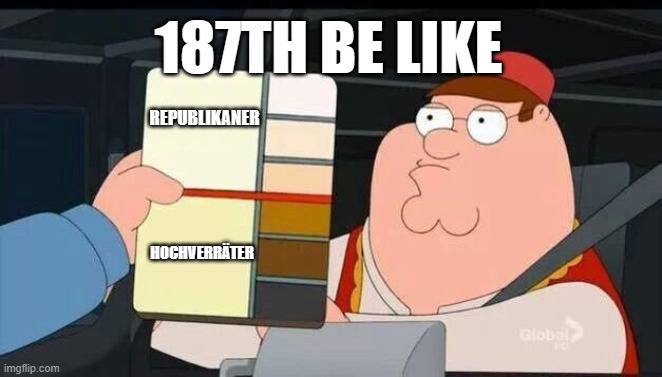 Peter Griffin skin color chart race terrorist blank - Imgflip