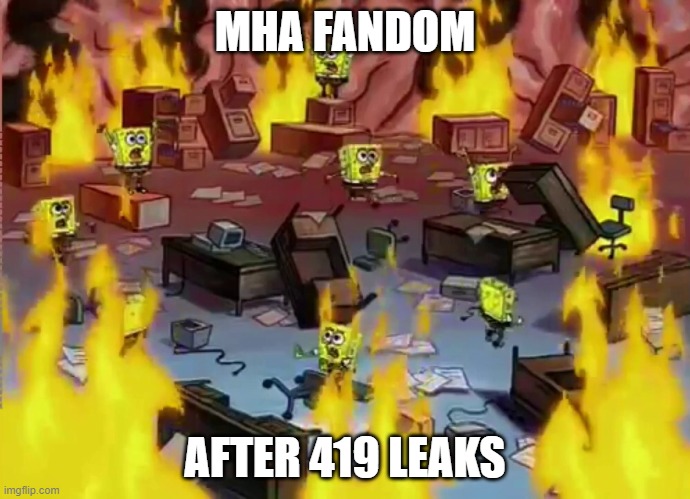 SpongeBob Brain Office Fire - Imgflip