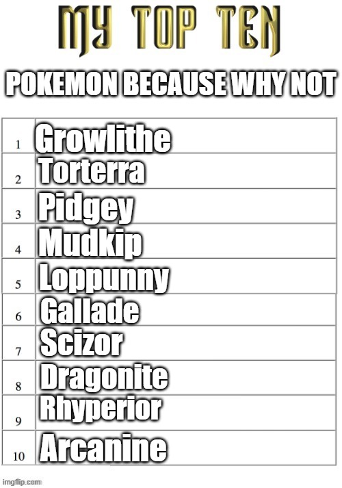 shoutout to Infernape, lucario, regigigas, arceus, dialga, and wooper ...