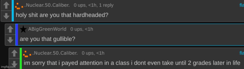 you dont take world history until 11th grade and yet i still know this ...