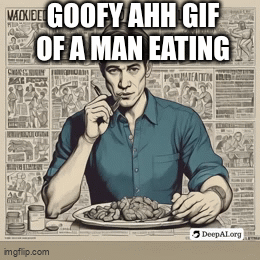 AI generated vid of man choking - Imgflip