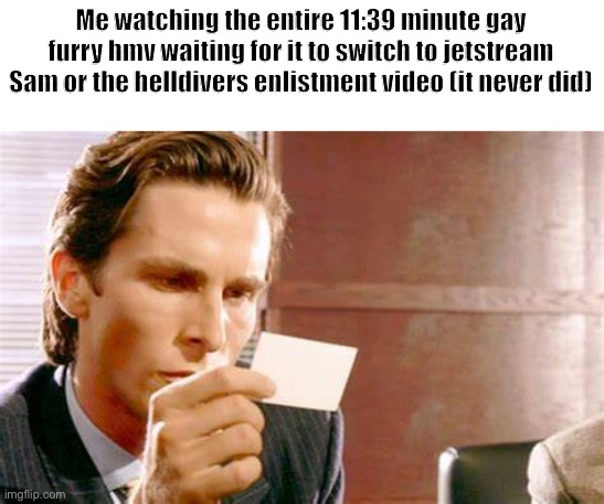 patrick bateman business card - Imgflip