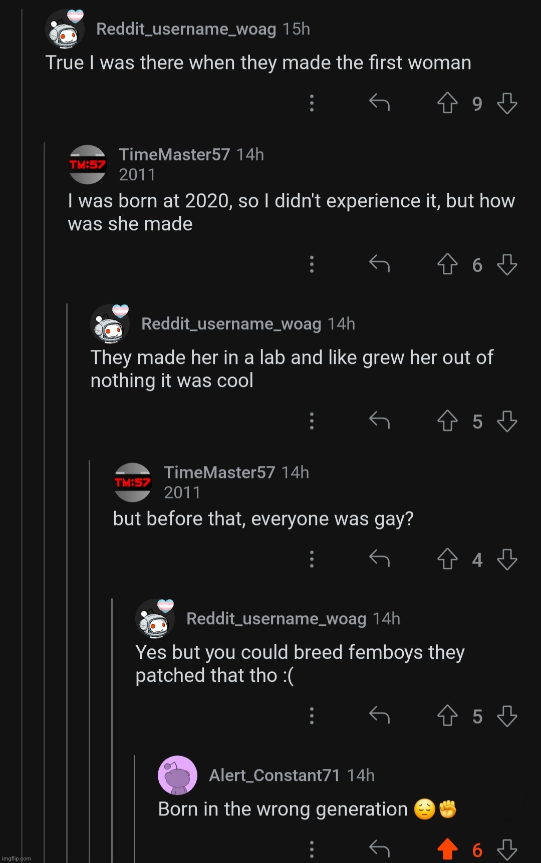 they added women in 2019 - Imgflip