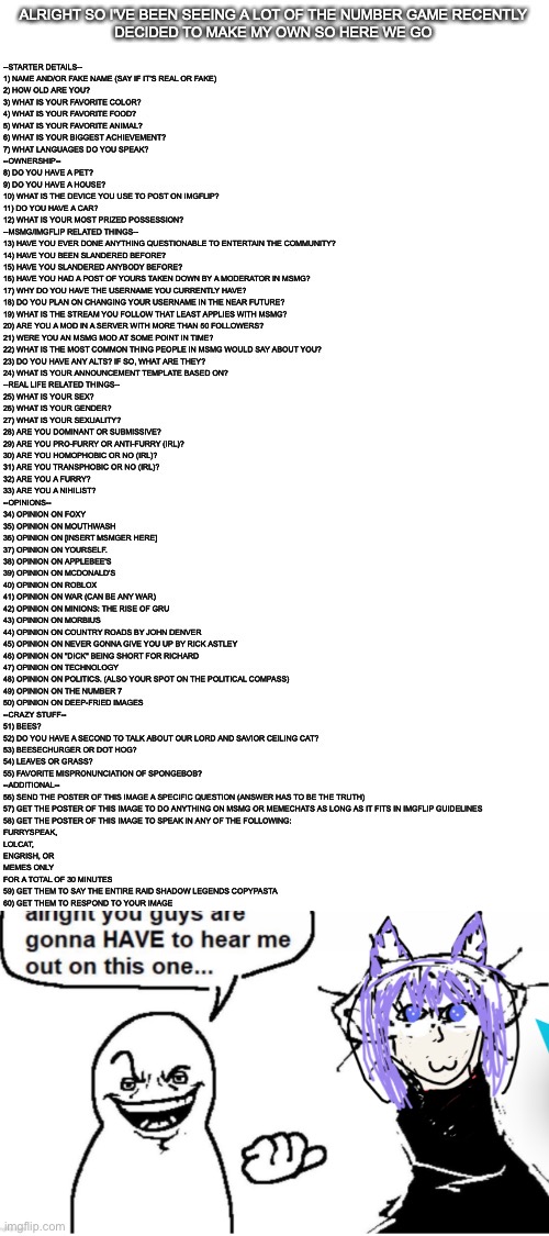 number game MSMG edition - Imgflip