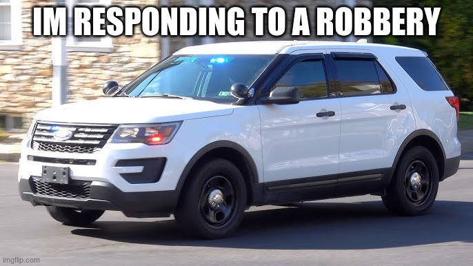 police car responding - Imgflip