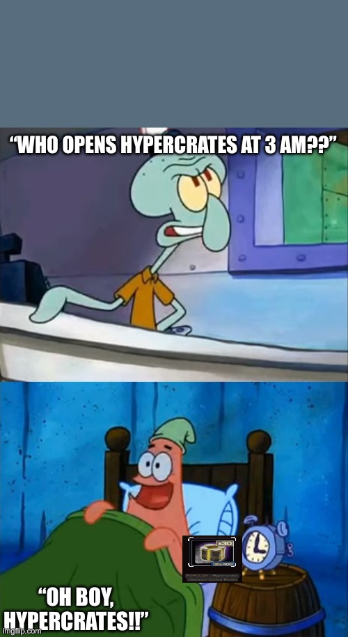 Squidward and Patrick 3 AM - Imgflip