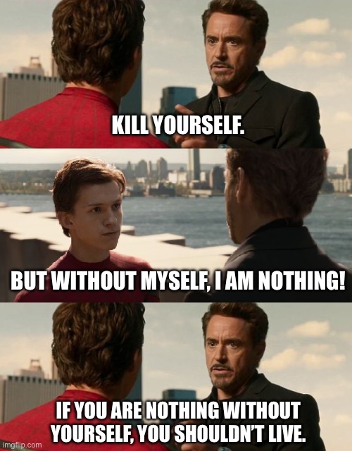 Image tagged in if you are nothing without the suit - Imgflip