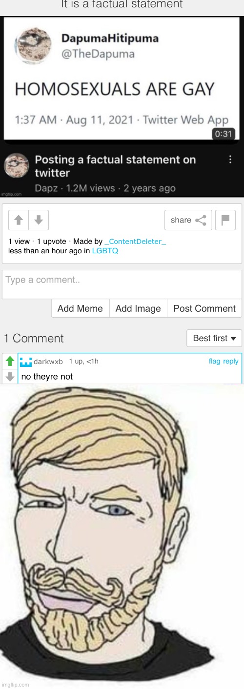 Homosexuals are gay, or are they? *Vsauce music* - Imgflip